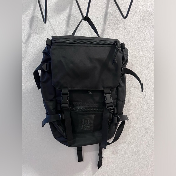 Topo Designs | Bags | Topo Designs Rover Pack Mini Backpack Black Nwot ...